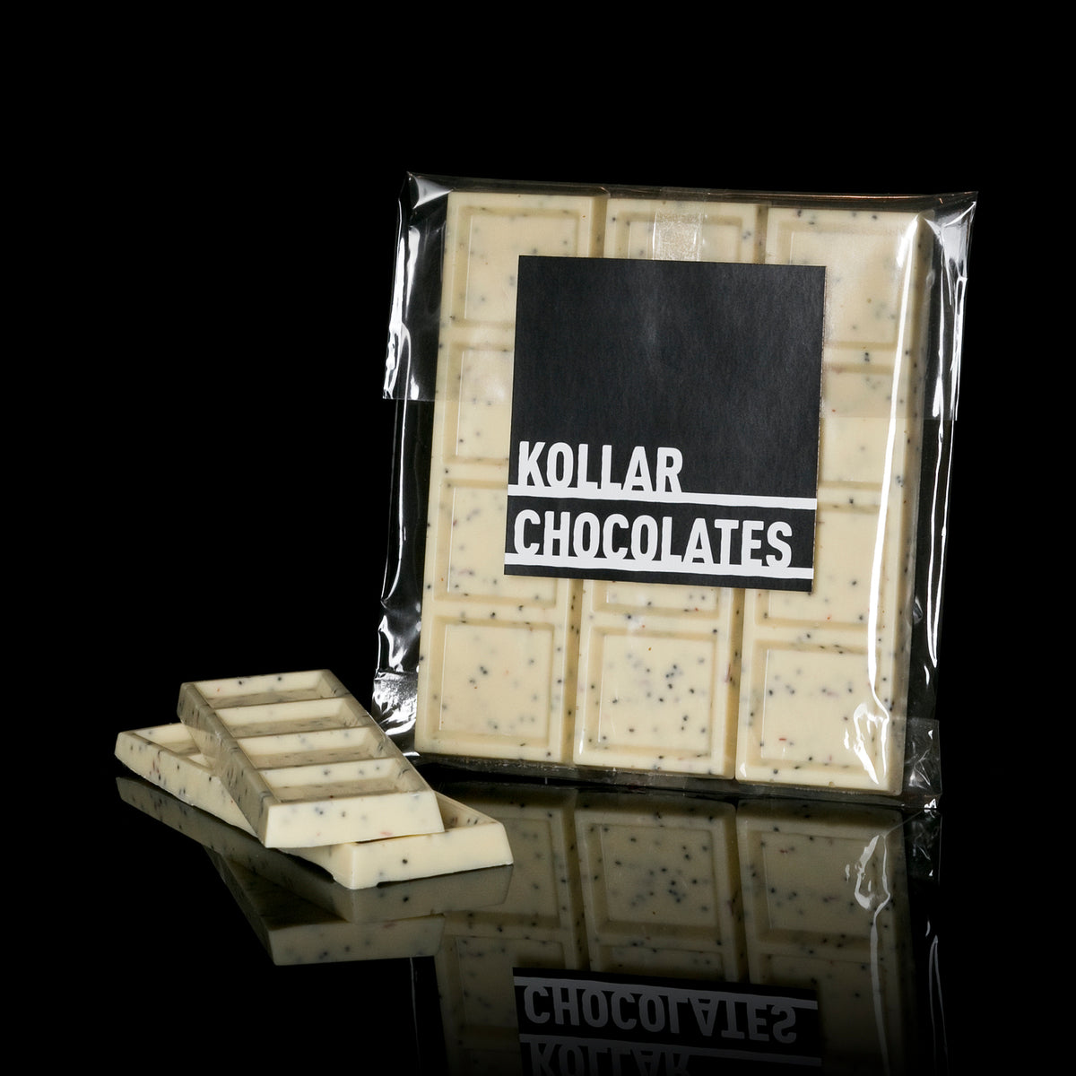 Poppy Saffron Bars – Kollar Chocolates